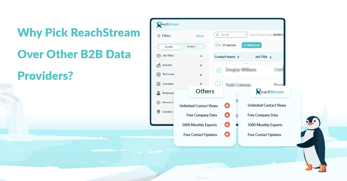 B2B Data Comparison | ReachStream vs ReachStream Competitors