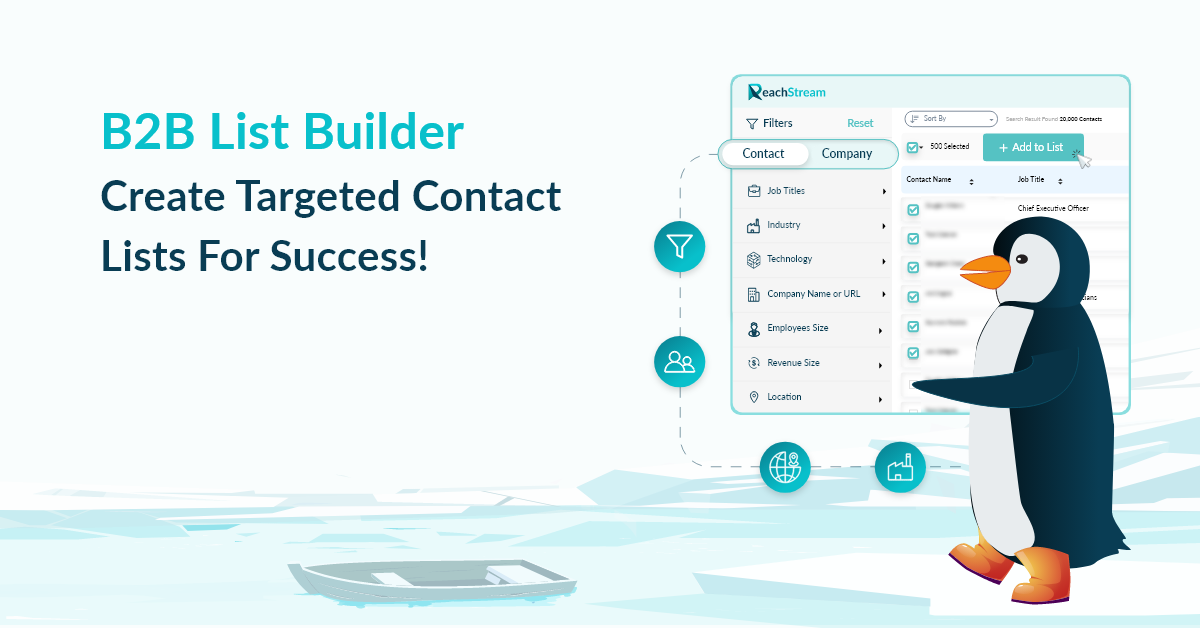 B2B List Builder: Build Your Own Custom B2B Contact Lists